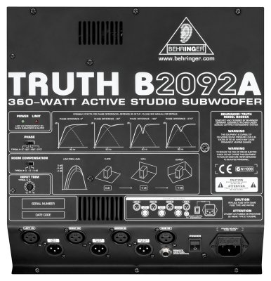 Behringer TRUTH B2092A : Meilleurs prix neuf, Avis, Test et Vente d ...